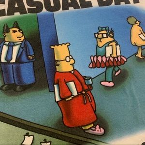 Logotel | Shirts | Vintage Dilbert Casual Day Comic Graphic Tee Sz L ...